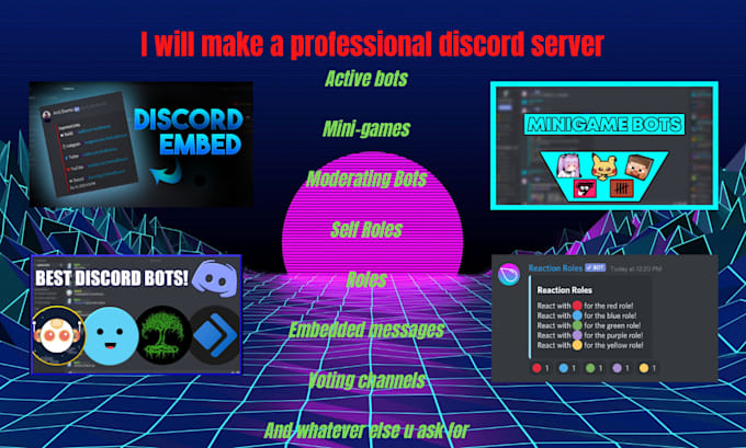 Make you a professional discord server by Mr_beast123 | Fiverr