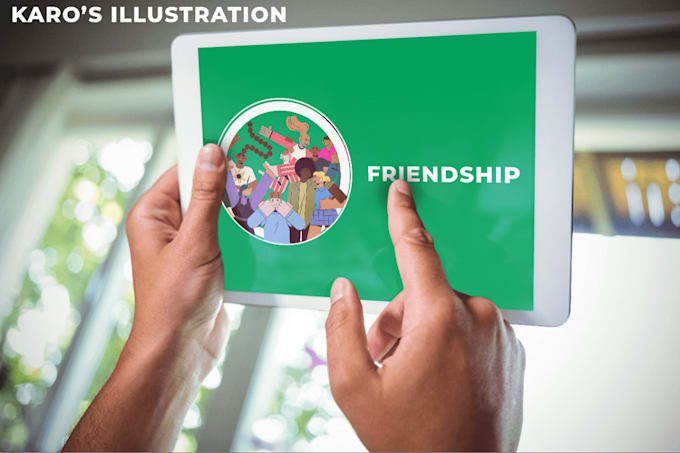 Make you want to come back for another illustration by Karocuebas | Fiverr