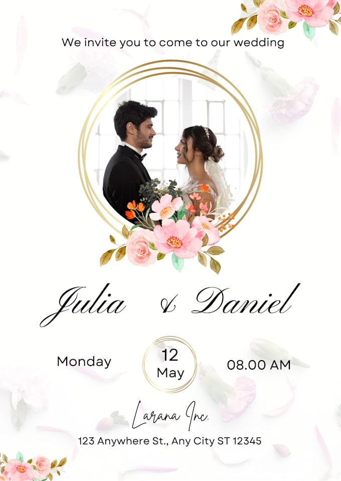 Do your wedding invitations by Ericalustado | Fiverr