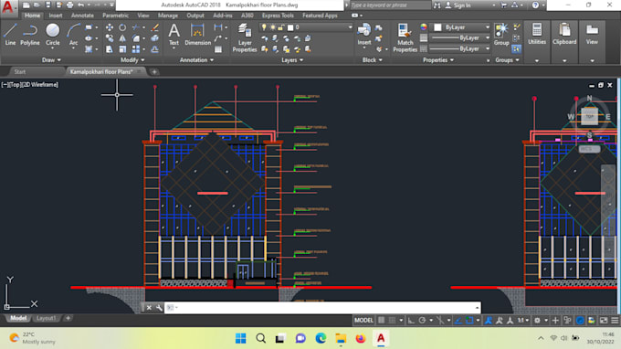 Prepare 2d engineering and architectural drawing on autocad by Hrishes ...