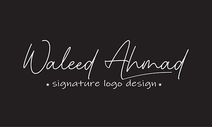 Design handwritten signature, lettering and scripted logo by Hammad ...