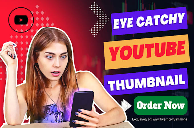 Design attractive youtube video thumbnails by Smmona | Fiverr