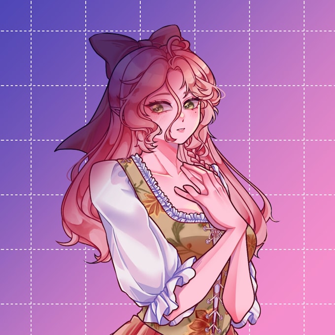 Draw Your Favorite Character And Your Original Character By Peachramen Fiverr