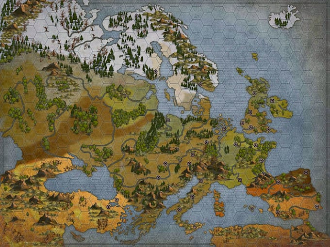 Draw a fabulous high quality fantasy map for you by Ezeldapetersen | Fiverr