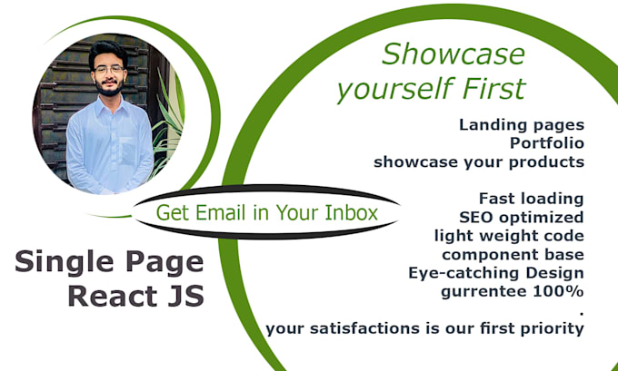 Develop landing page, portfolio in react js by Binmukhtarahmed | Fiverr