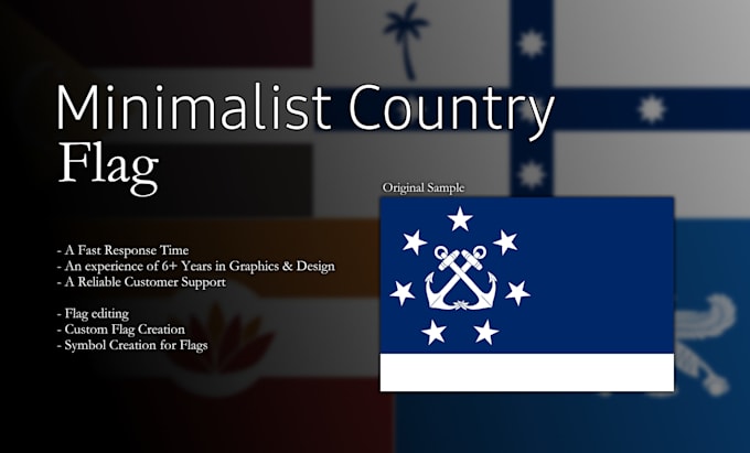 Create a custom fictional country flag for you by Sparklingfsm | Fiverr