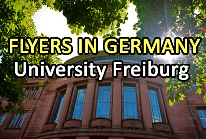 Distribute 50 flyers in top university in germany by Flyerseverwhere ...