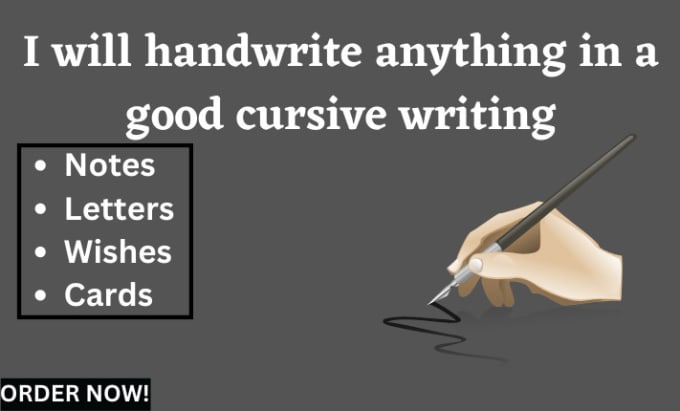 Hand write notes, letters, and cards in beautiful handwriting by ...