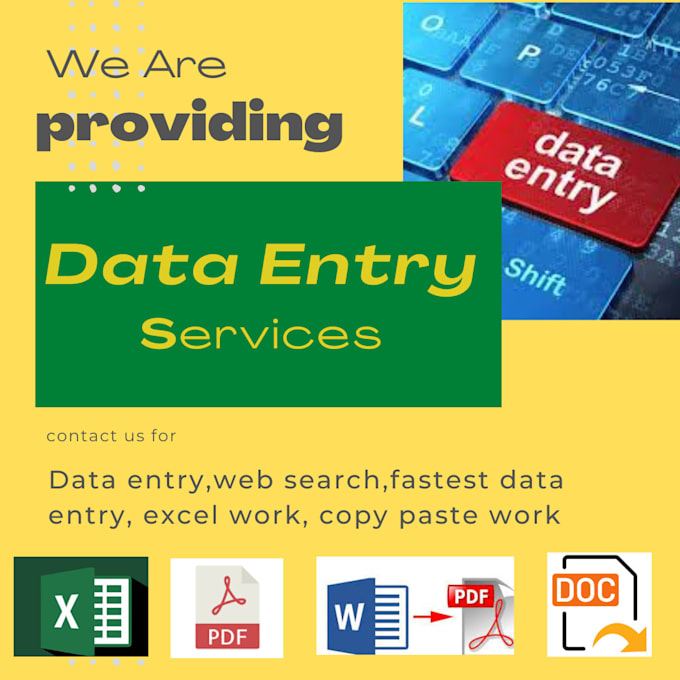Do data entry, typing, copy paste, web research, email list and data excel entry by Abidhussain ...