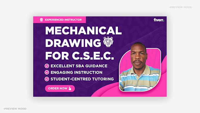 Teach you mechanical drawing up to csec level by Ramotnarg | Fiverr