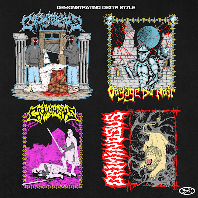 Make hardcore punk and beatdown illustration with my style by ...