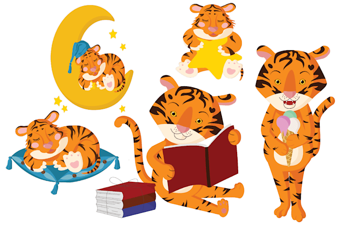 Design an outclass cartoon stickers by Graphicpro44 | Fiverr