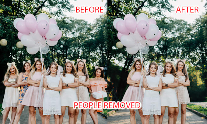Remove Or Add Objects People And Any Photoshop Editing By Creativeart37 Fiverr 