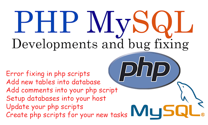 Do php mysql developments and bug fixing by Kavindasupun99 | Fiverr
