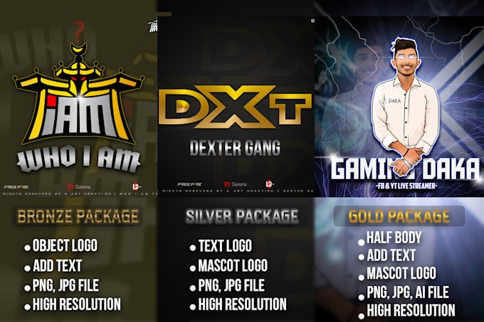 Design esports logo from your photo into avatar on twitch, youtube, etc ...