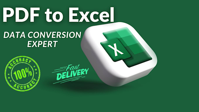 Do copy paste or convert, transcribe pdf to excel, csv file by Rzs_digisquad | Fiverr