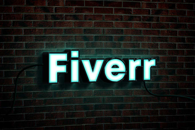 Convert your design into a realistic, eye catchy neon sign effect by ...