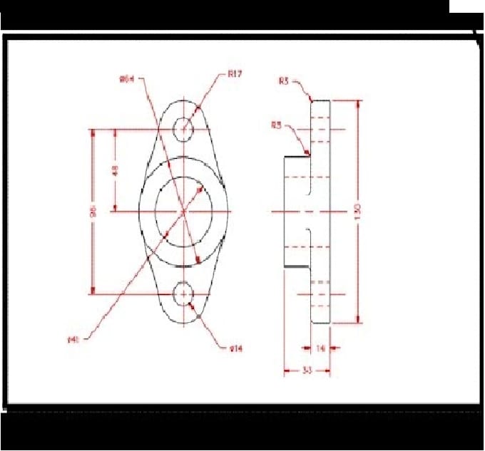 Create 2d mechanical part drawings in autocad by Alisamu | Fiverr