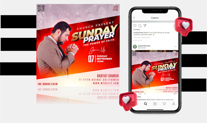 Do awesome church and conference flyer or poster by Mahar_khalid | Fiverr