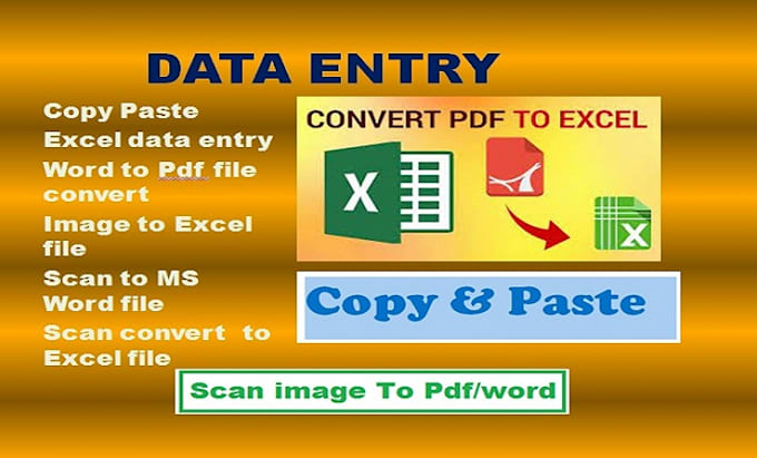 Do data entry excel copy paste and typing by Jojigagi | Fiverr