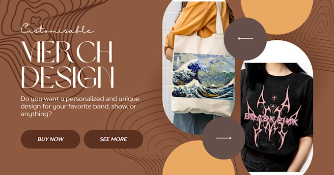 Design your custom merchandise by Zsofija | Fiverr