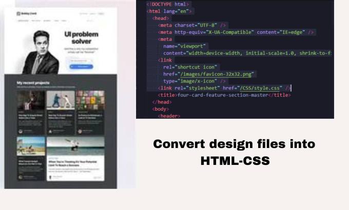 Convert your designs files into a responsive html and css file by O ... Convert your designs files into a responsive html and css file by O ...