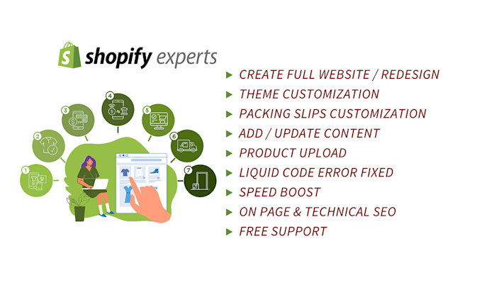 Redesign your shopify store or fix issues by Shafiul2077 | Fiverr