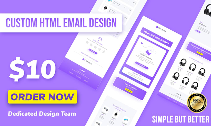 Design a professional html email template or design by Xtrecy | Fiverr