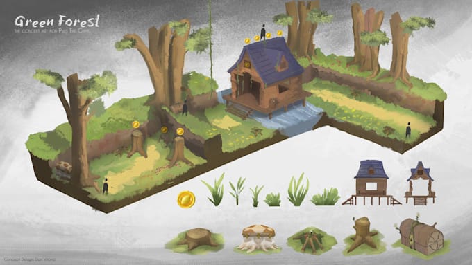Game concept and prop design by Danvitoria | Fiverr