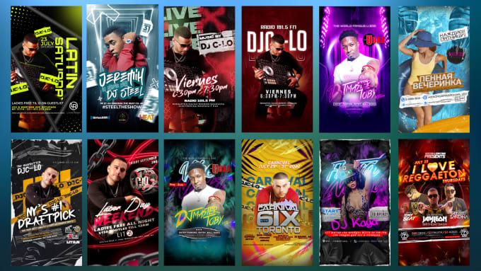 Design motion graphics party flyer posters animate by Janchikmotion ...