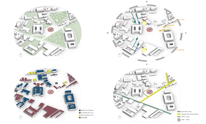 Create site analysis diagrams in building and urban scale by Worood19 ...