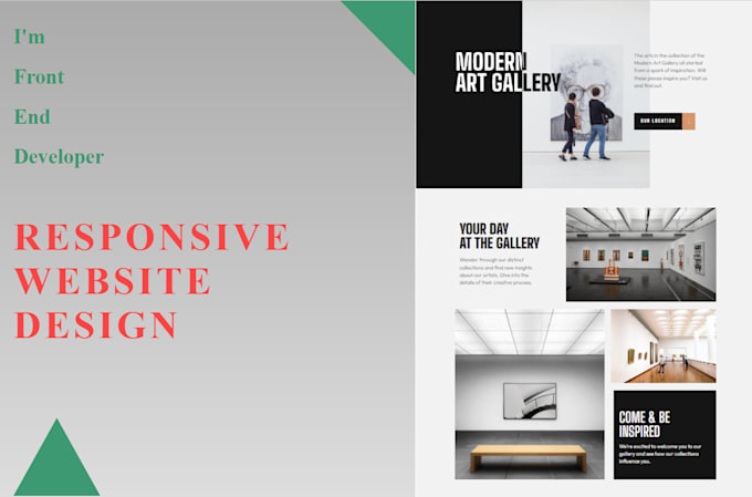 Do Responsive Webpage Html Css Scss Bootstrap Js Basic By Gvantsa Dev Fiverr