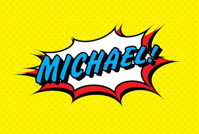 Design a comic style lettering logo of your name or business by ...