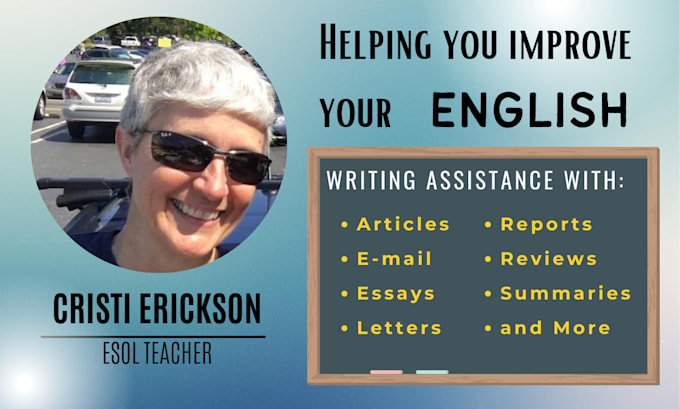 Help you learn english as we work on your writing together by Hinni ...