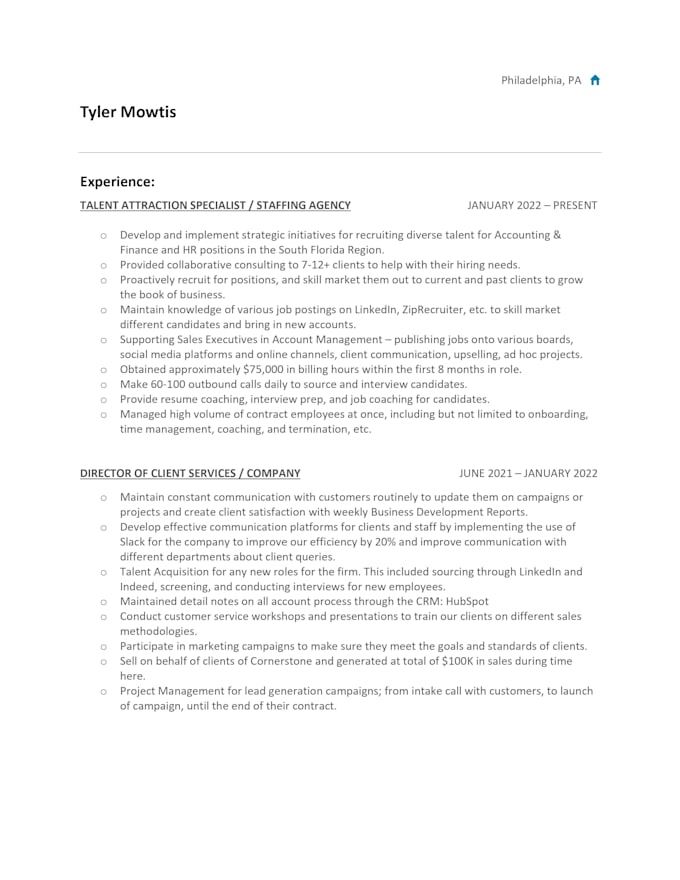 Write your resume for you by Jmoulis21 | Fiverr