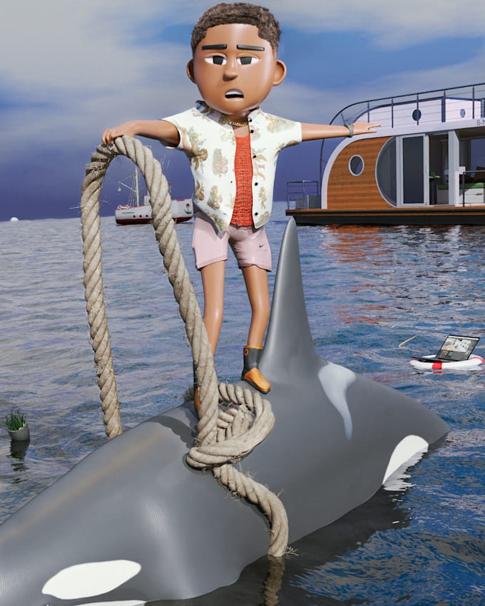 Design a 3d illustration of literally anything by Davidaspence | Fiverr