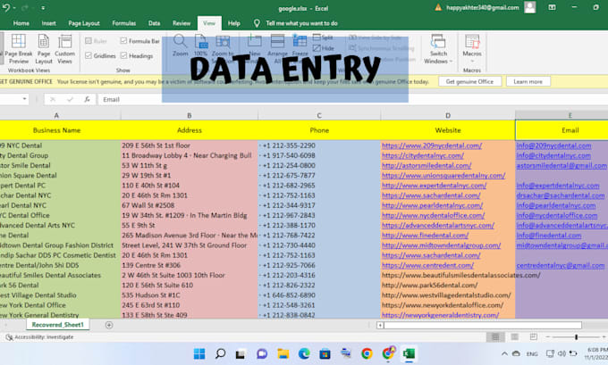 Be your virtual assistant for accurate ms excel data entry, data collection by Arafaty21 | Fiverr