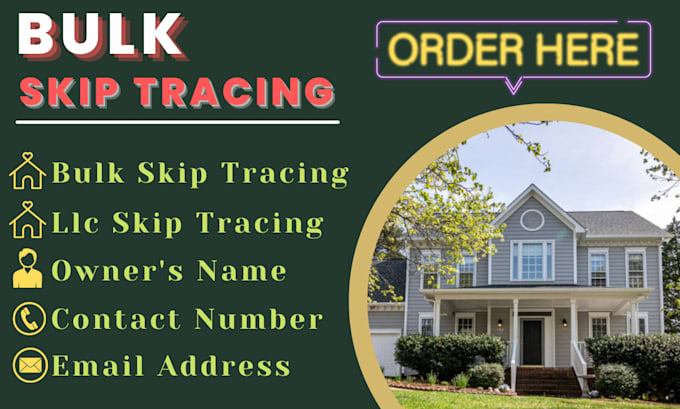 Do real estate bulk skip tracing and accurate skip tracing by Imranray ...