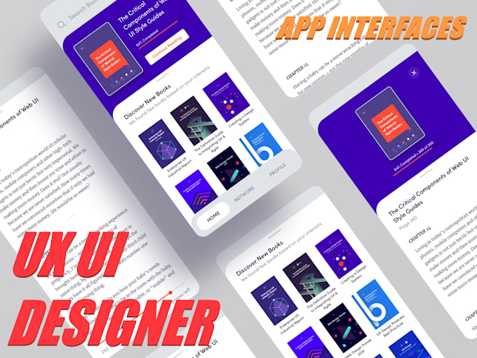 Do ux ui, app interfaces designs by Hammadparacha1 | Fiverr