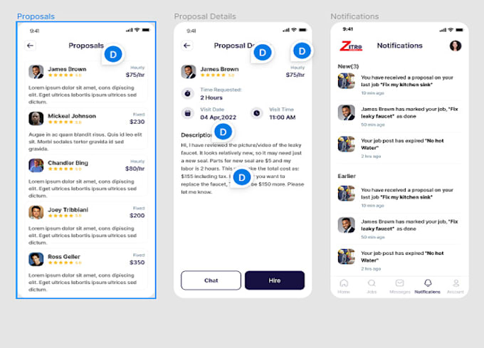 Create unique ui design, mobile design, app design, website design, web ...