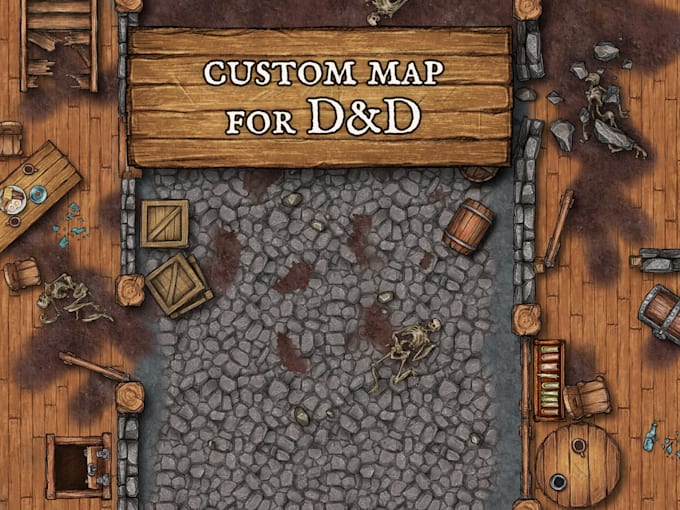 Create a map for your dnd adventure by Canesudato | Fiverr
