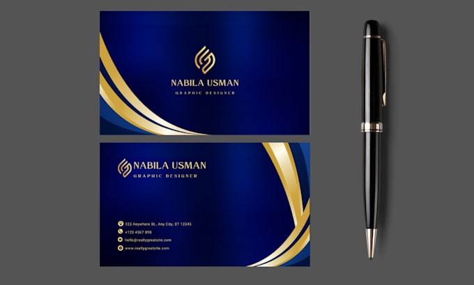 Do stylish, unique business card design and logo in 12 hours by ...