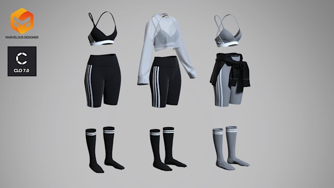 Offer a discount for creating clo 3d and marvelous designer clothing in ...