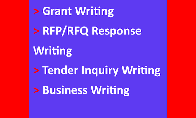 Do proposal, business, rfp, rfq, tender inquiry response and grant ...