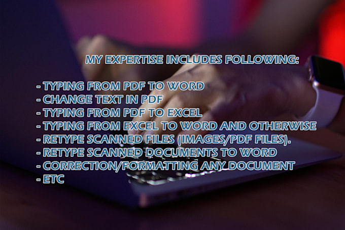 Typing or copy paste your document from image, pdf, etc by Uncle_design ...