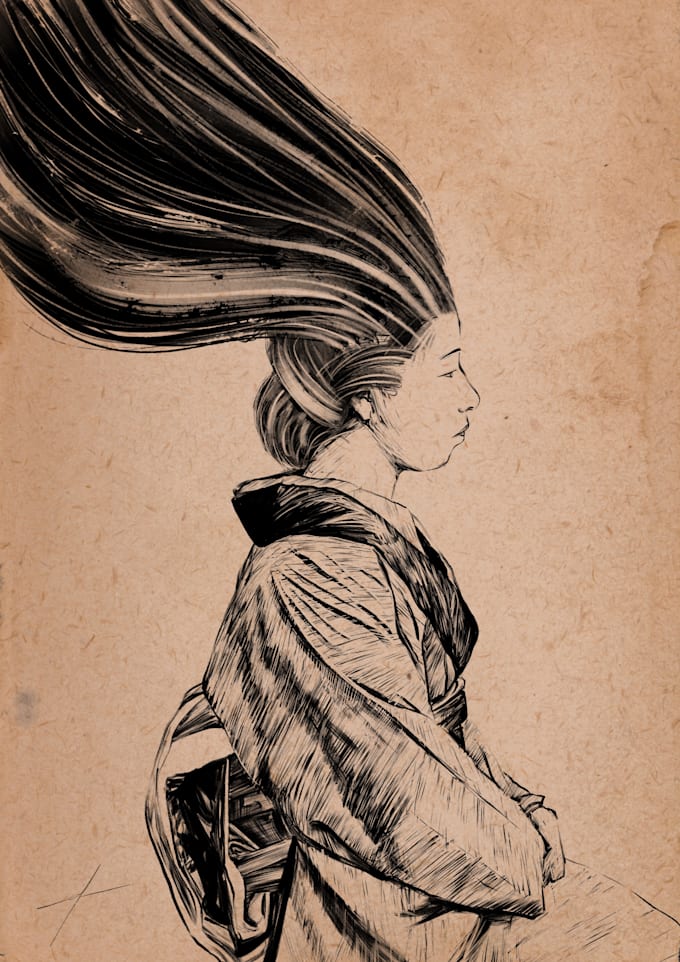 Do a full figure drawing by Albertograu | Fiverr