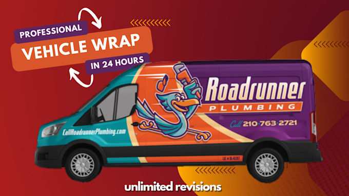 Make creative vehicle wrap design for your van, truck, car by Talal60 ...