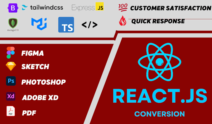 Convert Figma To React Psd To React Sketch To React Xd To React App By Mdneamulhaque22 Fiverr