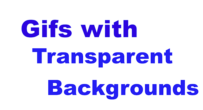 Create transparent background gifs from any video source by Whitehallow ...
