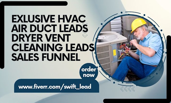 Generate hvac air duct leads dryer vent cleaning leads sales funnel by ...